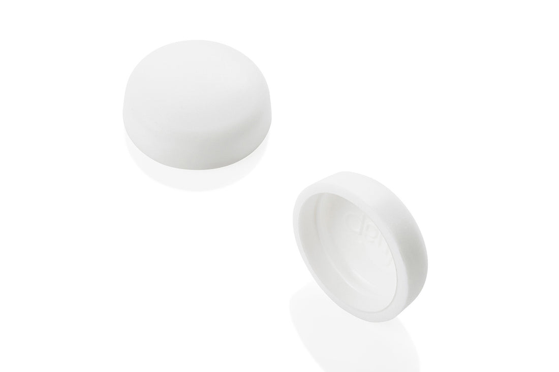 White Screw Covers, 12/12 Snap-Caps | Pro-Dec