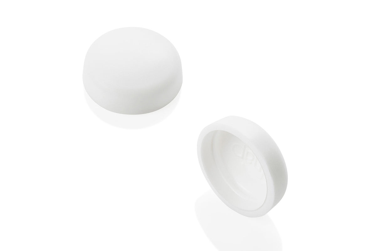 White Screw Covers, 12/12 Snap-Caps | Pro-Dec