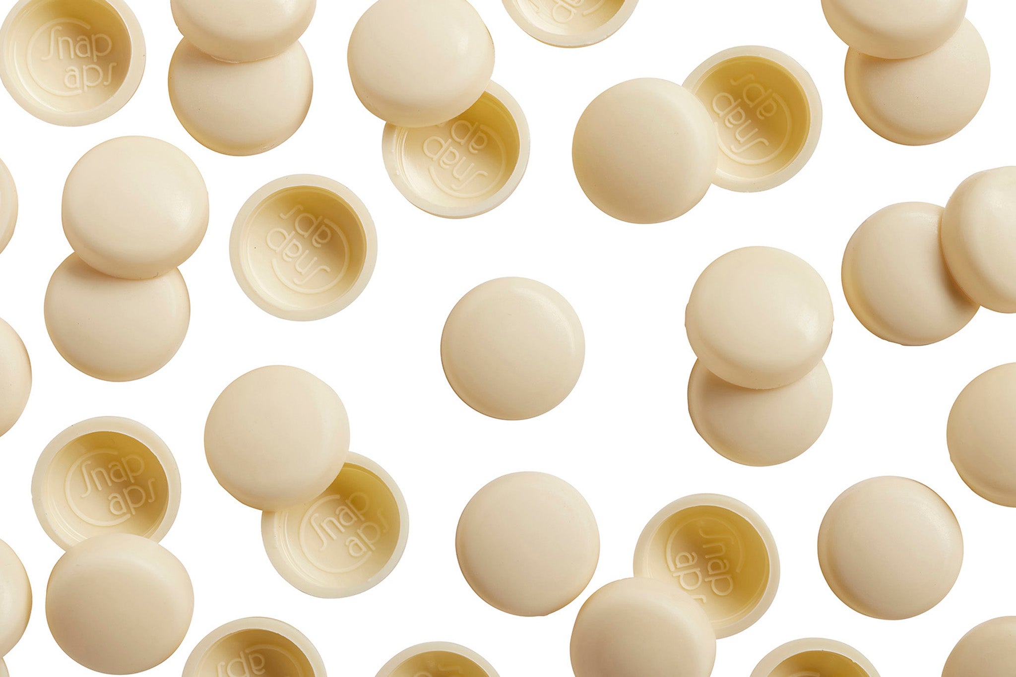 Pro-Dec Antique White Screw Caps, 12/12 Snap-Caps - Made in USA