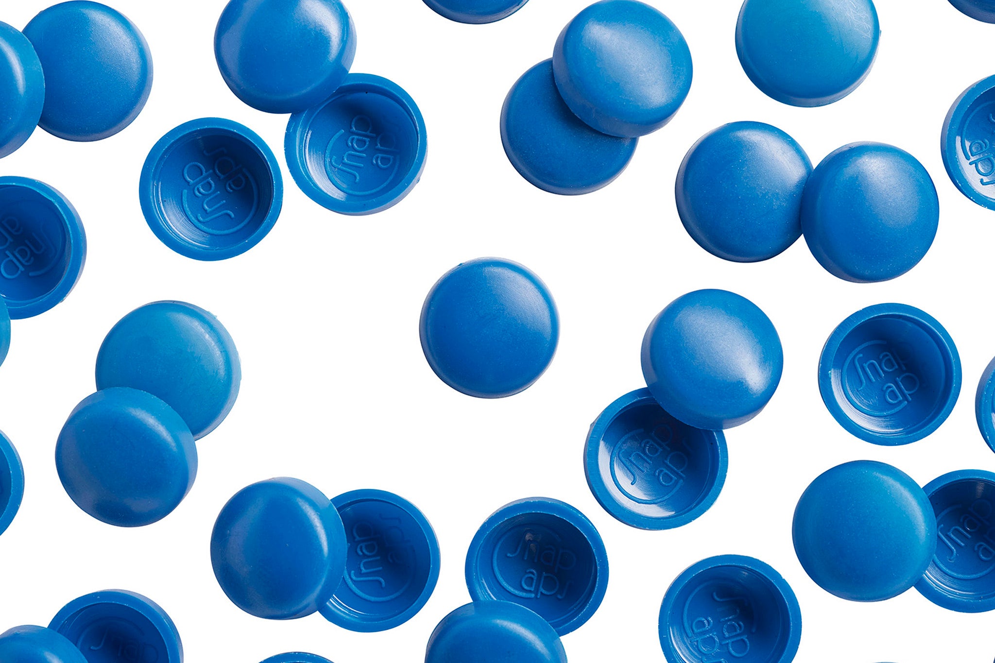 Pro-Dec California Blue Screw Caps, 12/12 Snap-Caps - Made in USA