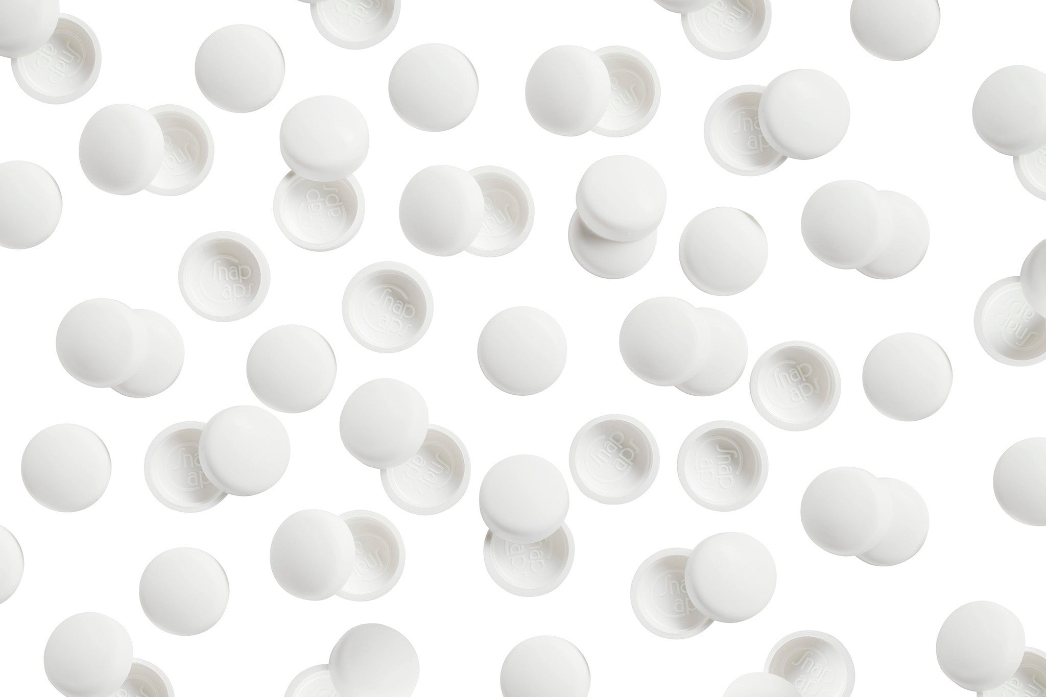 Pro-Dec White Screw Covers, 3/3 Kappets - Made in USA