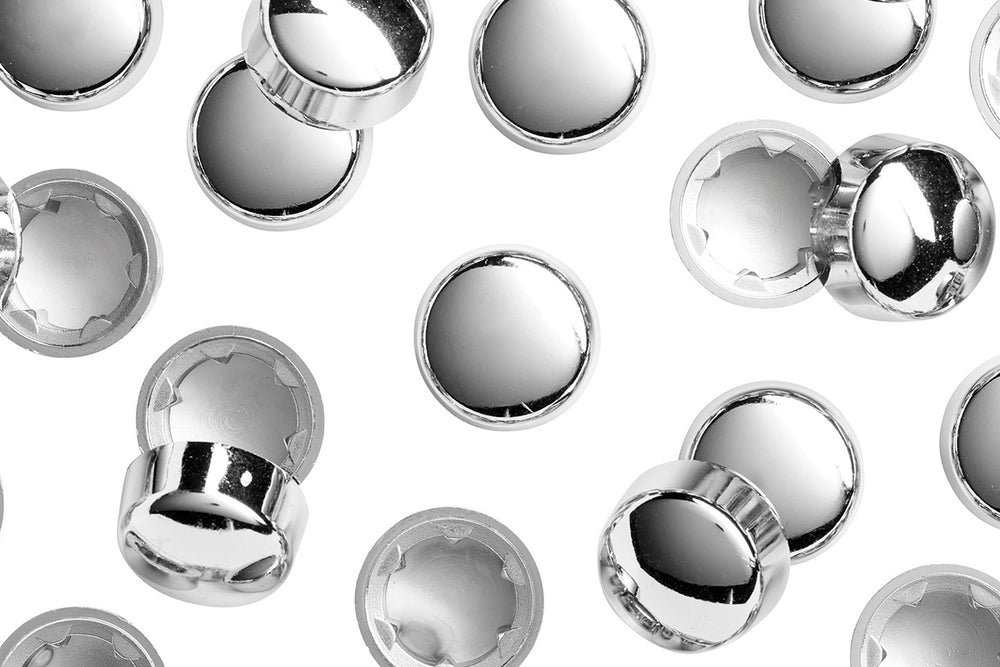 Chrome Bolt Covers, 1/2 inch Hex-Caps | Pro-Dec