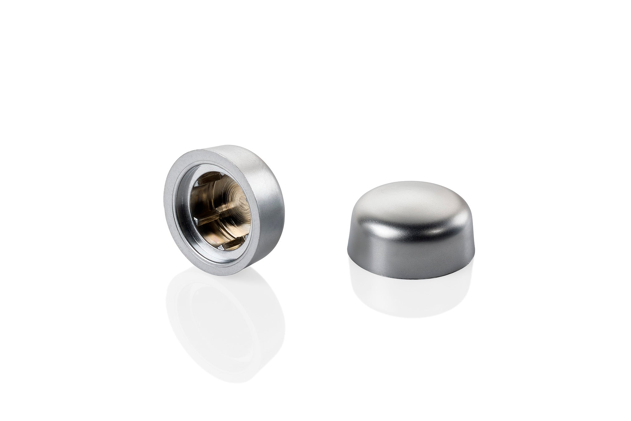 Satin Chrome Bolt Covers . 3/8 inch Hex-Caps | Pro-Dec