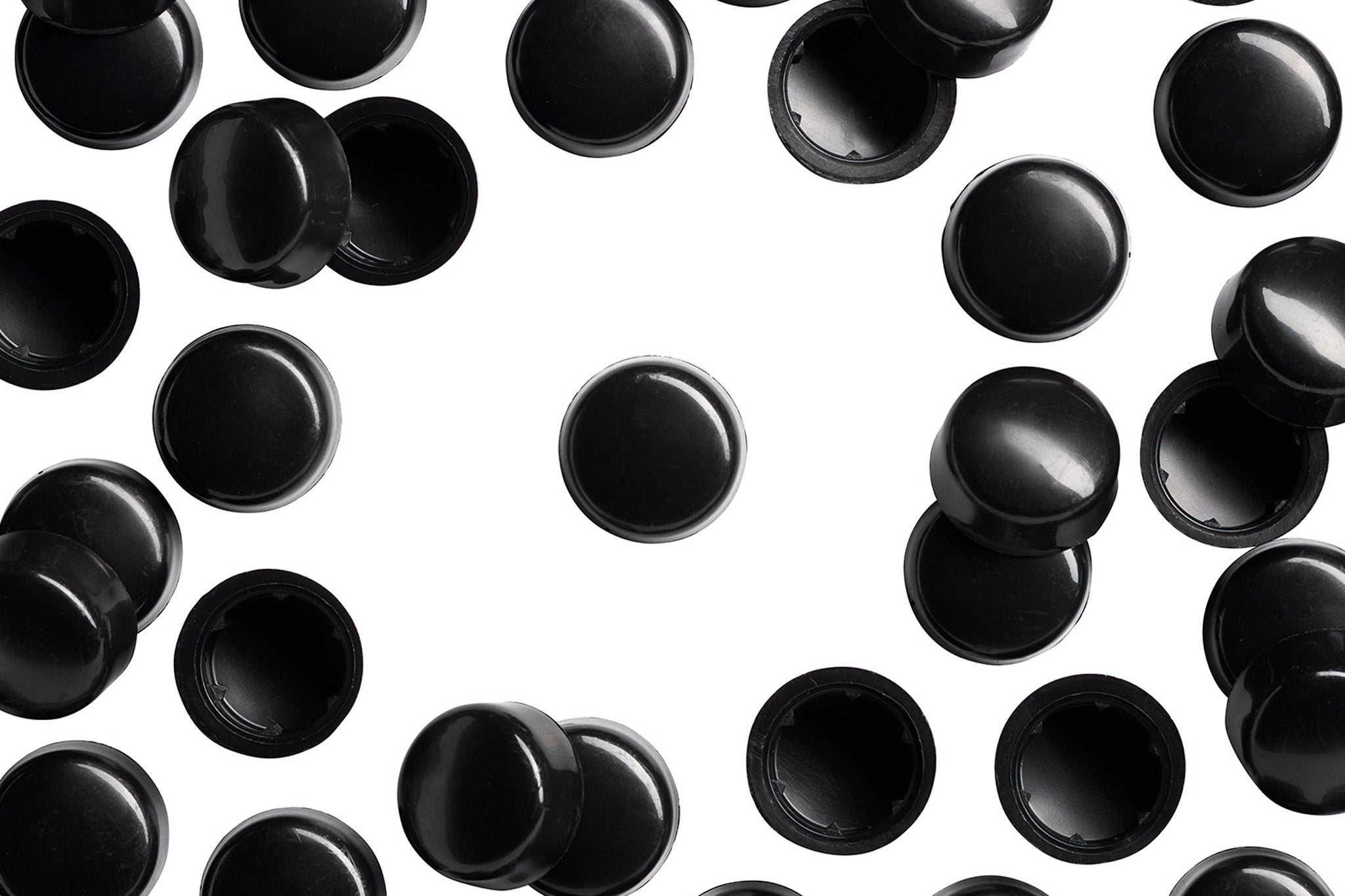 Black Bolt Covers, 7/16 inch Hex-Caps | Pro-Dec