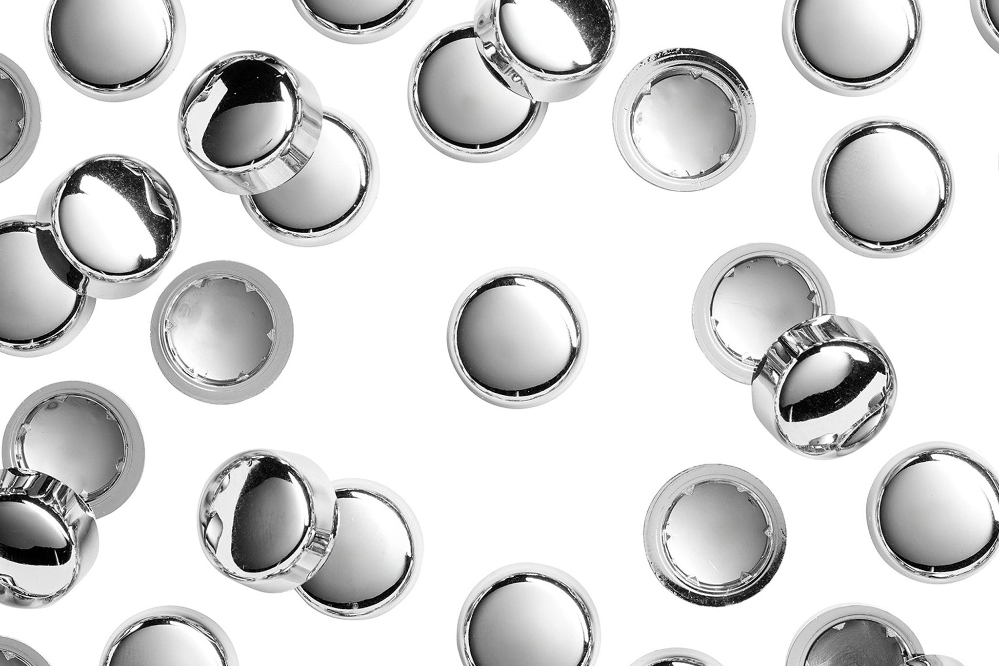 Pro-Dec Chrome Bolt Caps, 7/16 inch Hex-Caps - Made in USA