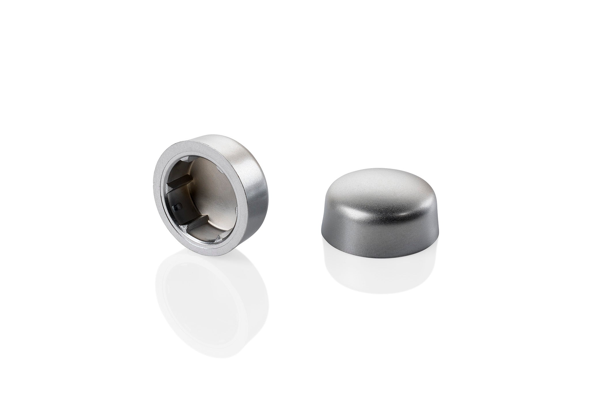 Satin Chrome Bolt Covers, 7/16 inch Hex-Caps | Pro-Dec