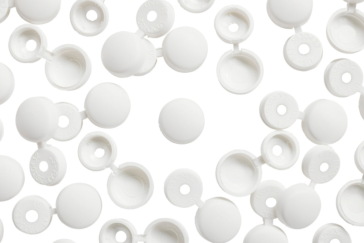 Pro-Dec™ Hinge Snap-Caps - Bulk Pricing on Hinged Screw Covers