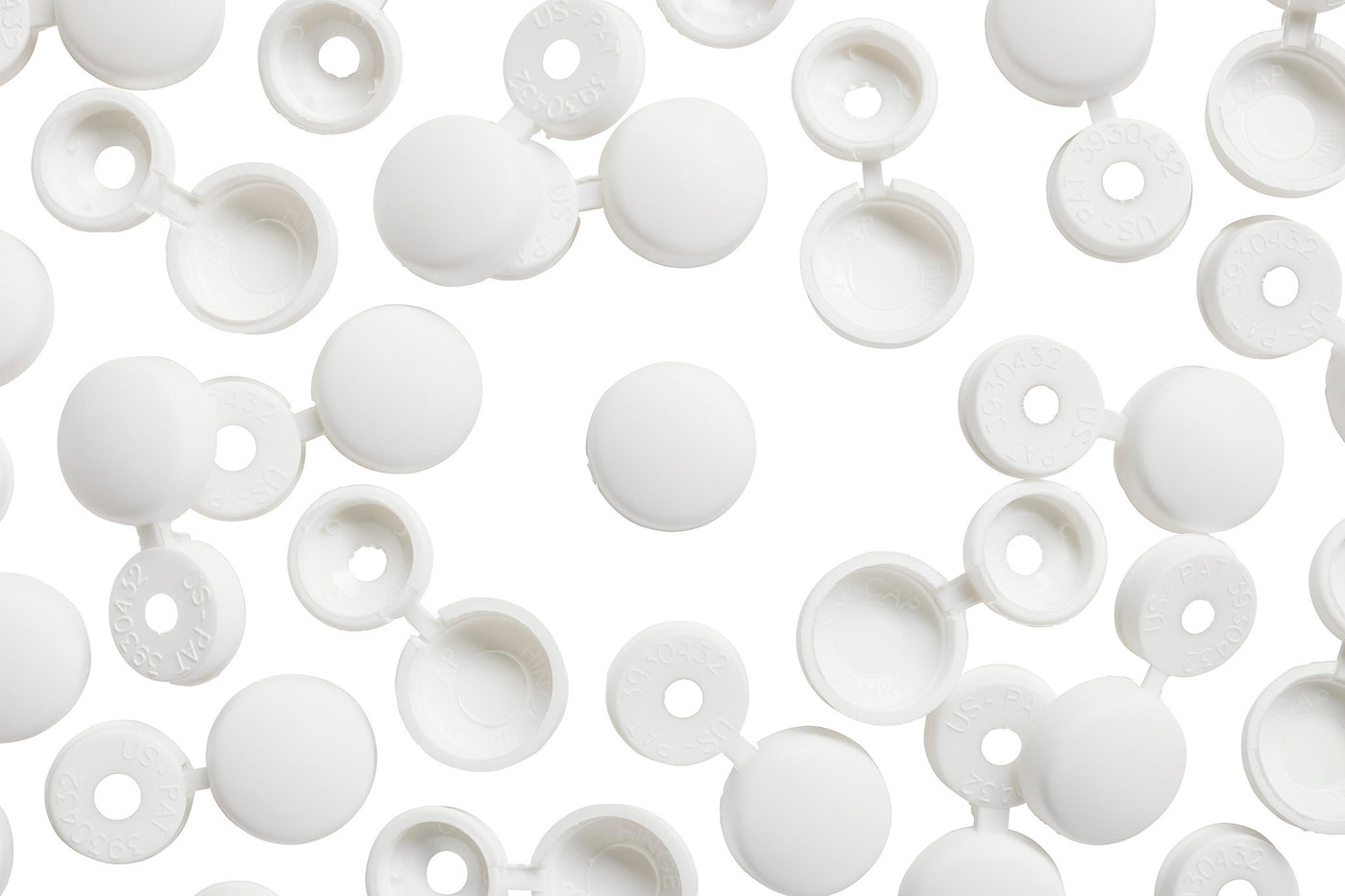 Pro-Dec™ Hinge Snap-Caps - Bulk Pricing on Hinged Screw Covers