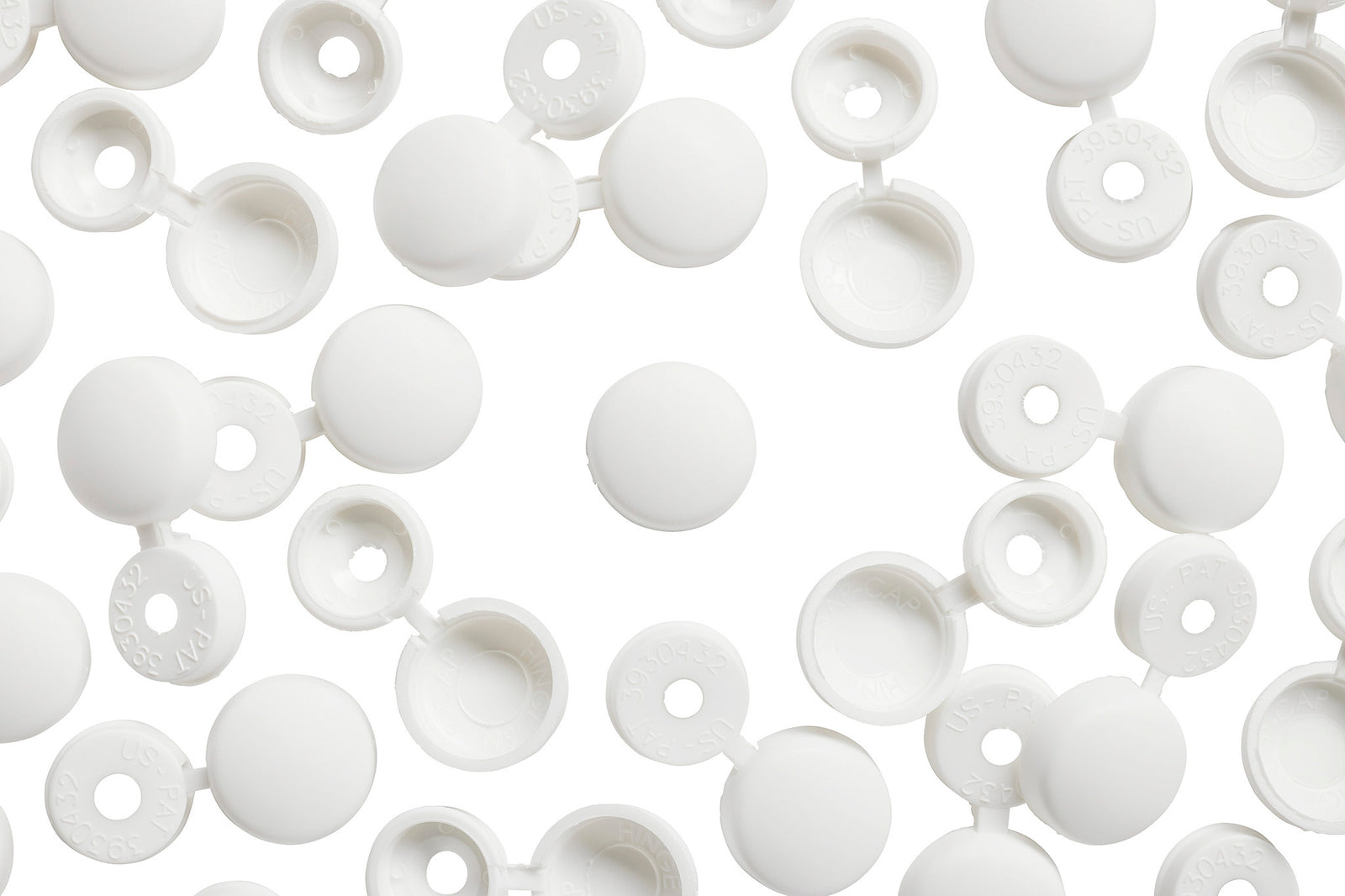 Pro-Dec™ Hinge Snap-Caps - Bulk Pricing on Hinged Screw Covers