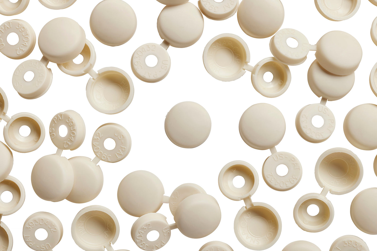 Pro-Dec™ Hinge Snap-Caps - Bulk Pricing on Hinged Screw Covers